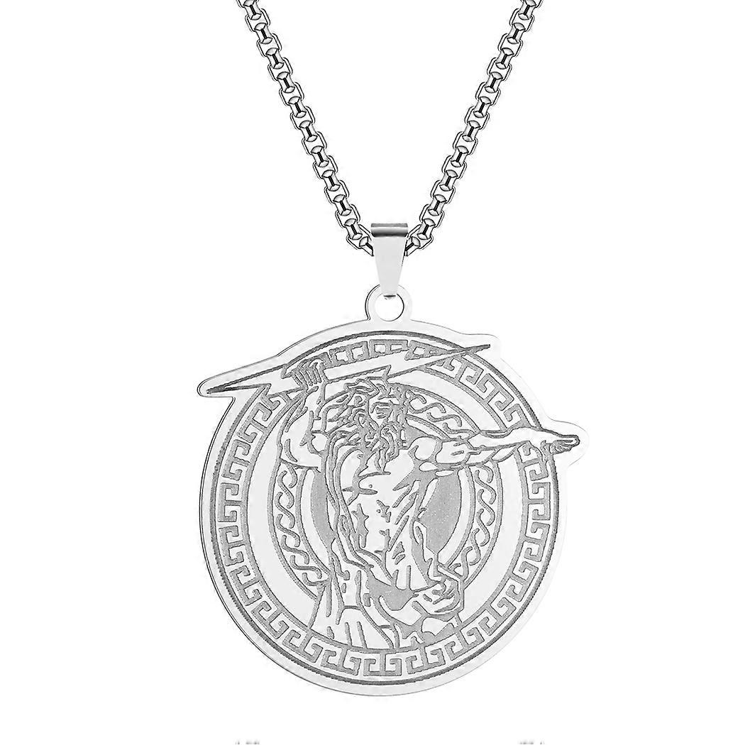 Vintage Zeus Pendant Necklace Greek Mythology Sky Thunder God Jupiter ...