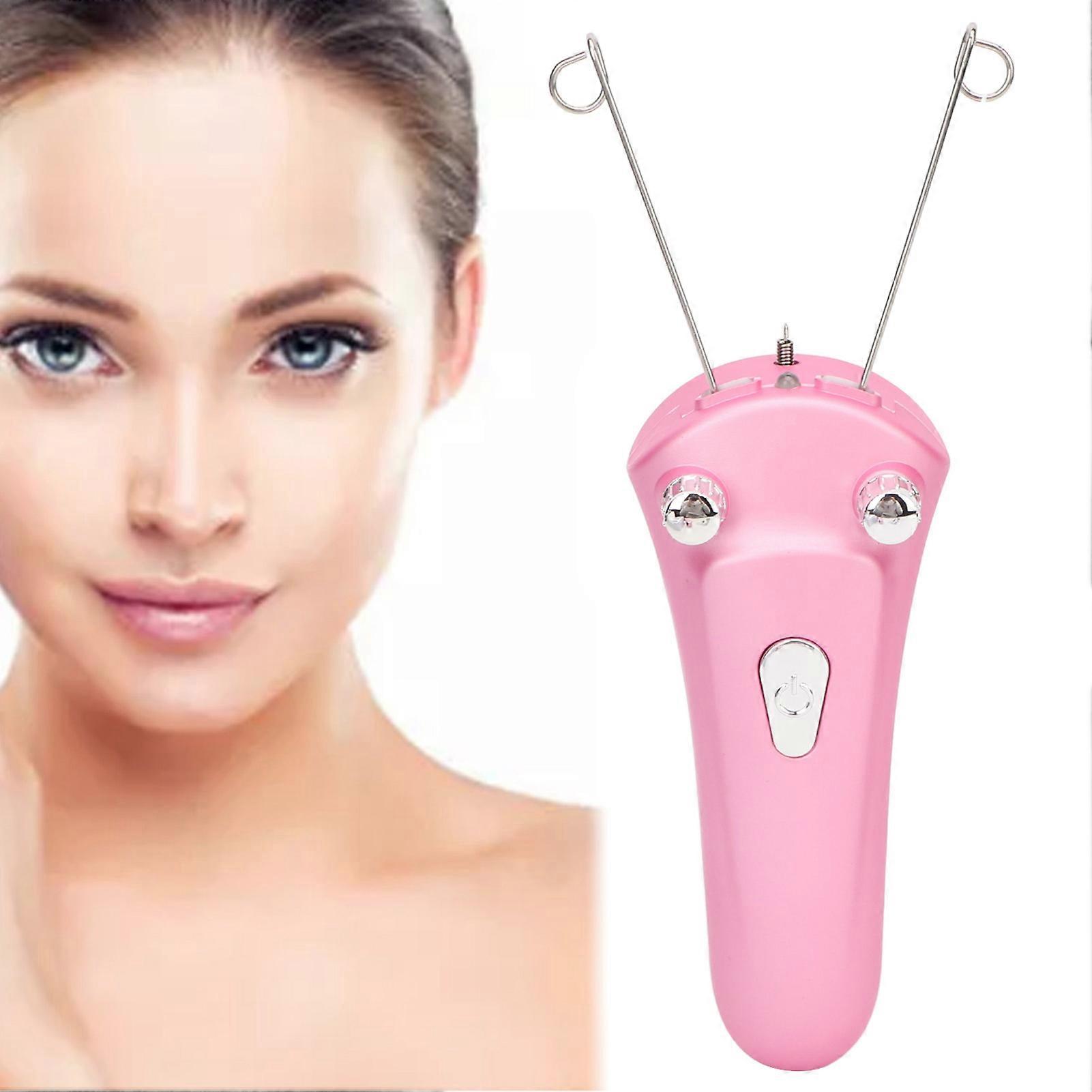 Electric Facial Threading Hair Removal Epilator Led Usb Rechargeable ...