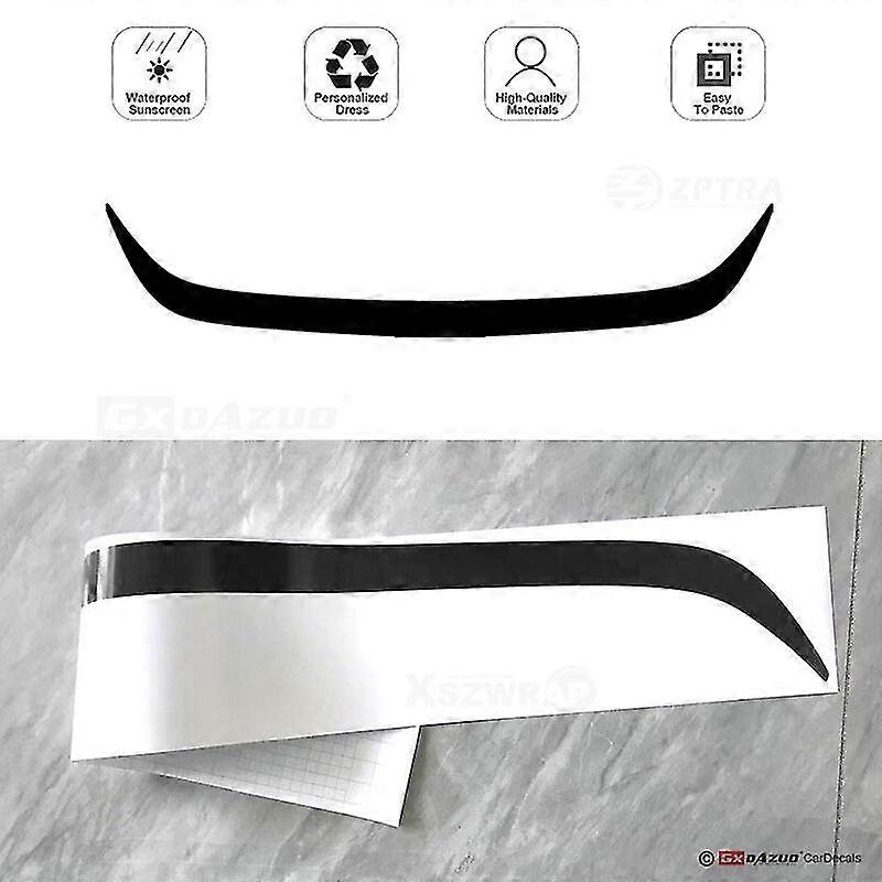 For Swift Sport Carbon Black Front Lip Stripes Decor Grille Auto Racing ...