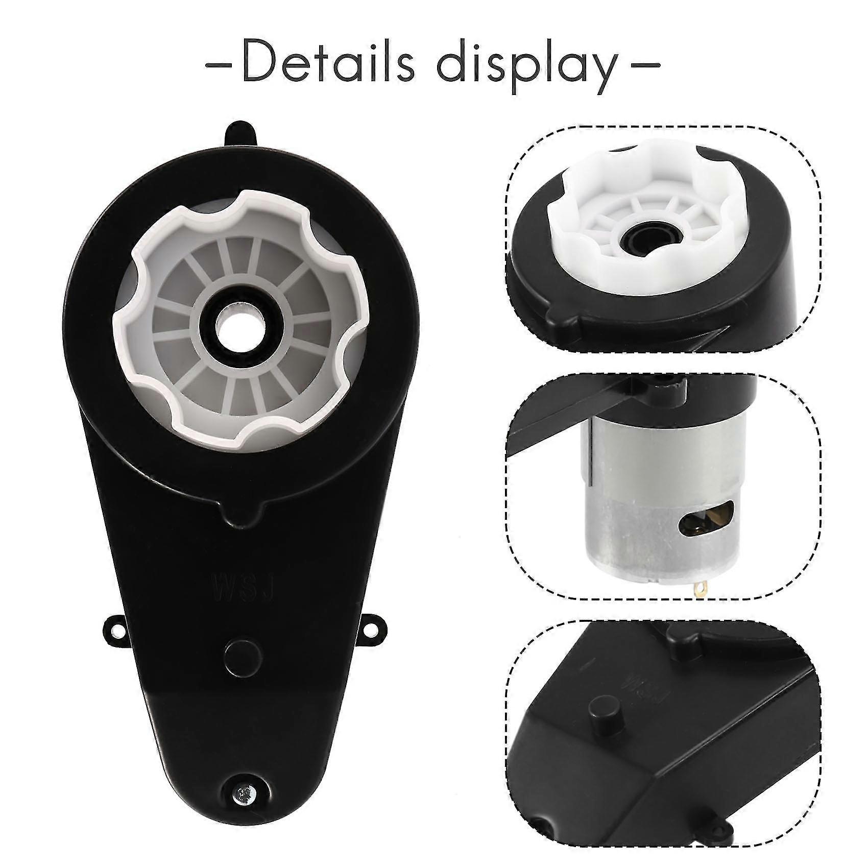 2 Pcs 550 Universal Children Electric Car Gearbox With Motor 12v ...