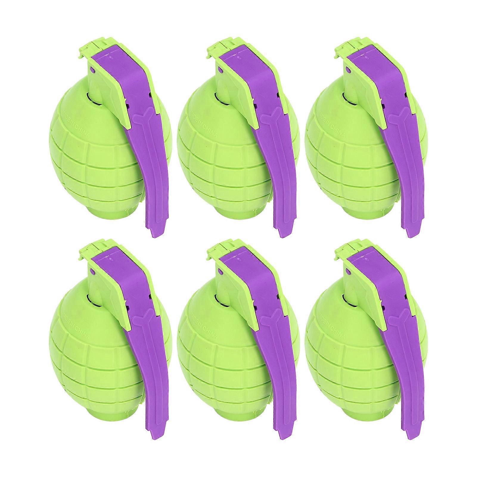 6pcs Kids Toy Hand Grenades Pretend Role Play Plastic Grenades Toys ...