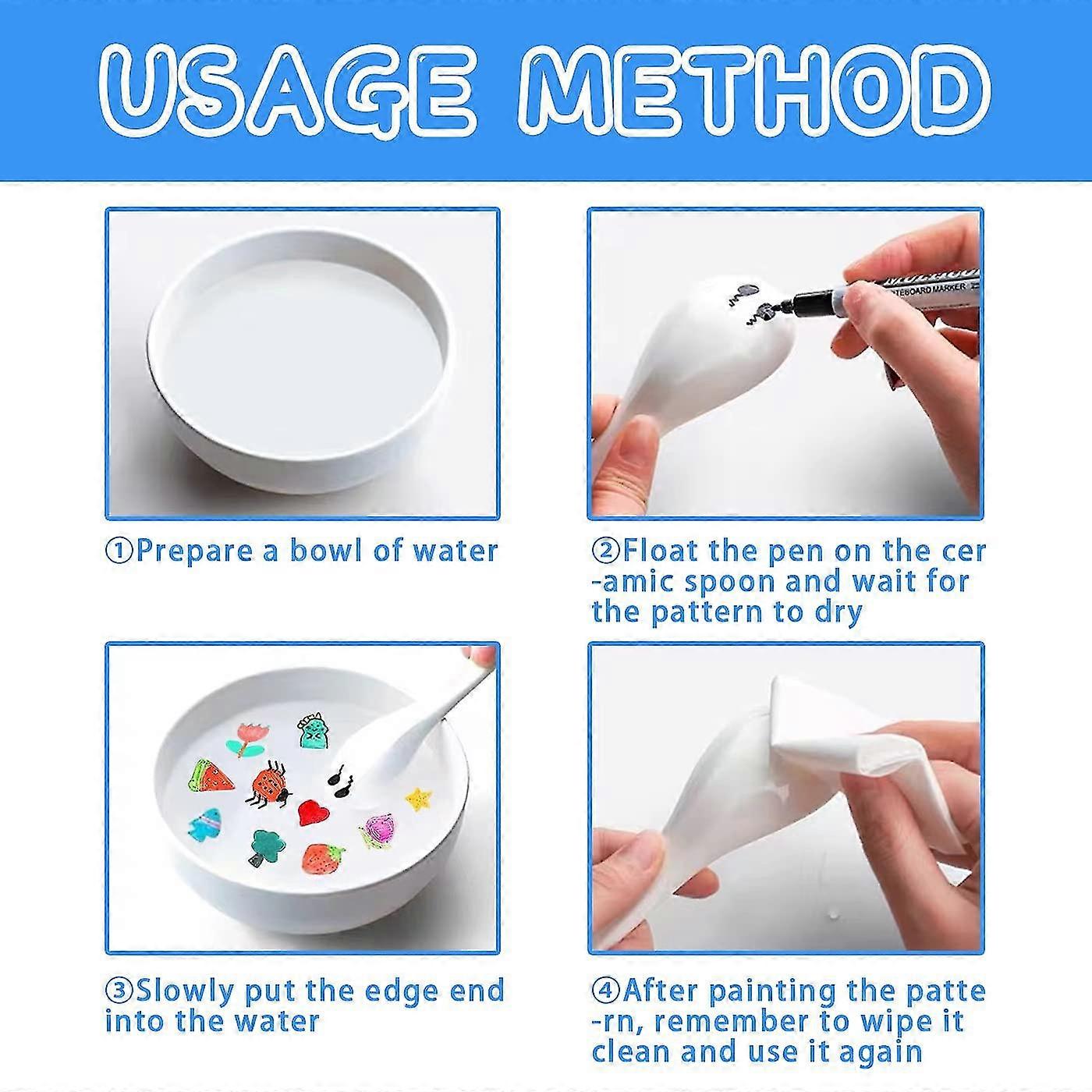 Magical Water Painting Pen, Doodle Water Floating Pen, Whiteboard ...