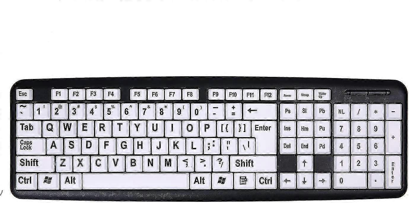 Large Print Keyboard Wired Large Letter Key Keyboard Usb Keyboards For ...