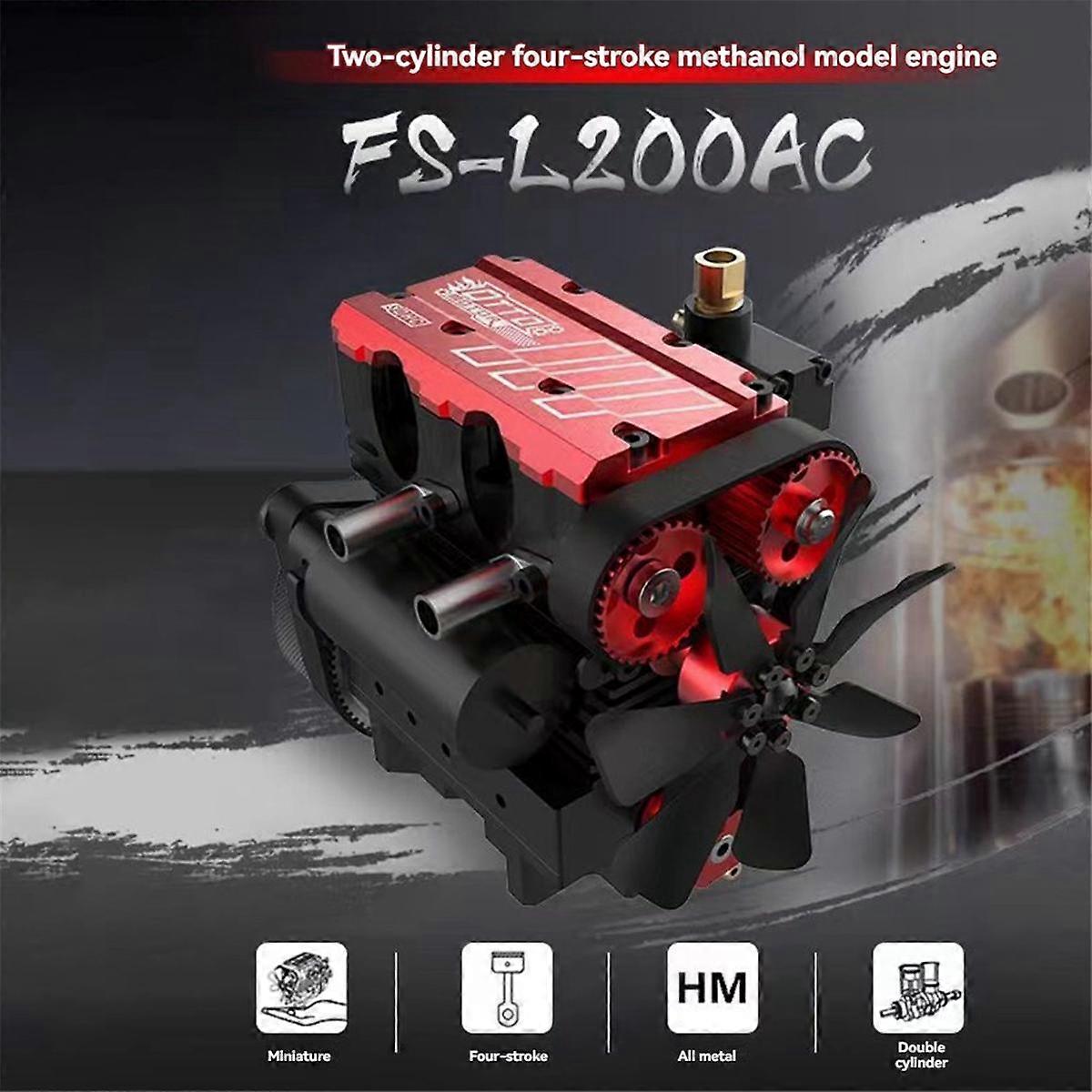 L200AC1- Engine 7cc 4000-16000rpm Inline 2 Cylinder Nitro Internal ...