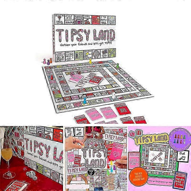 Tipsy Party Board Game Party Board Game, Fun Drinking Game for Friends ...