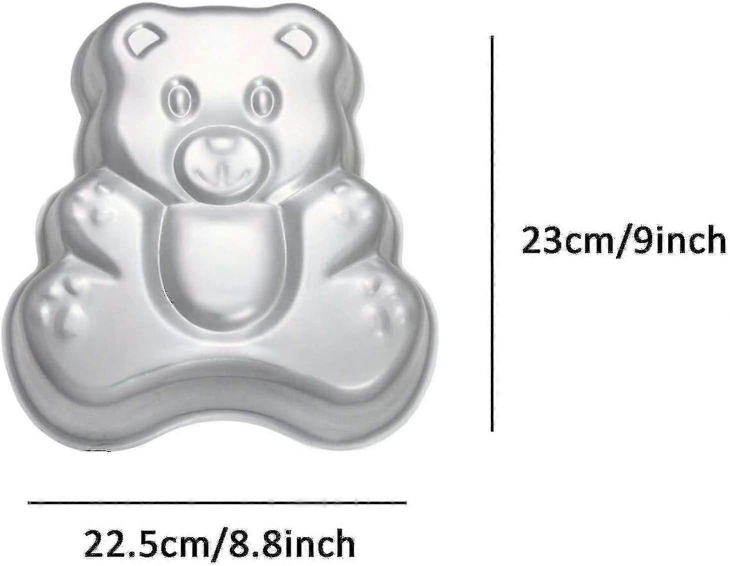9 Inch Bear Shaped Aluminum 3d Baking Mould Cake Mold Tin Birthday Cake ...