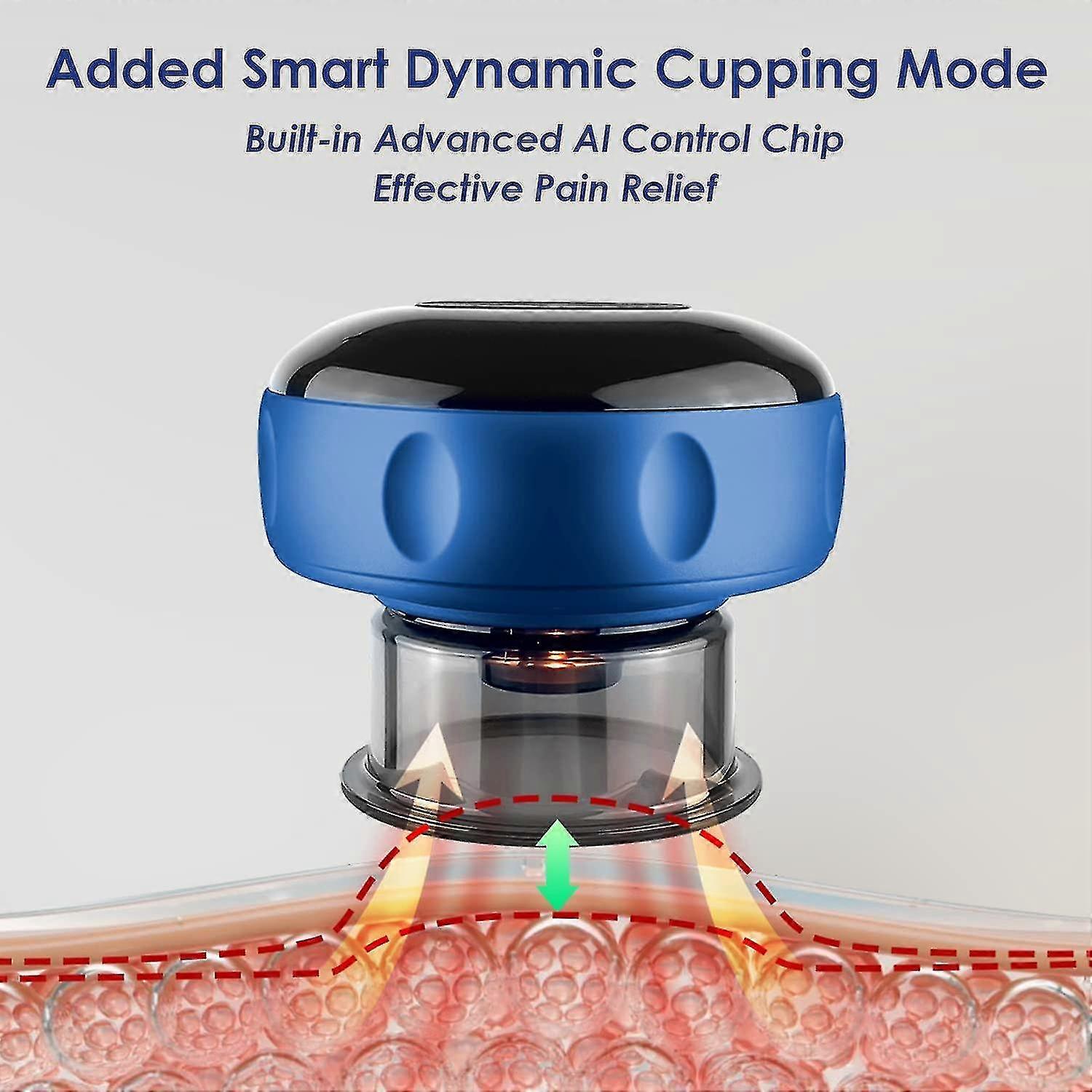 Smart Cupping Set, 3 In 1 Dynamic Vacuum Therapy Machine,6 levels of ...