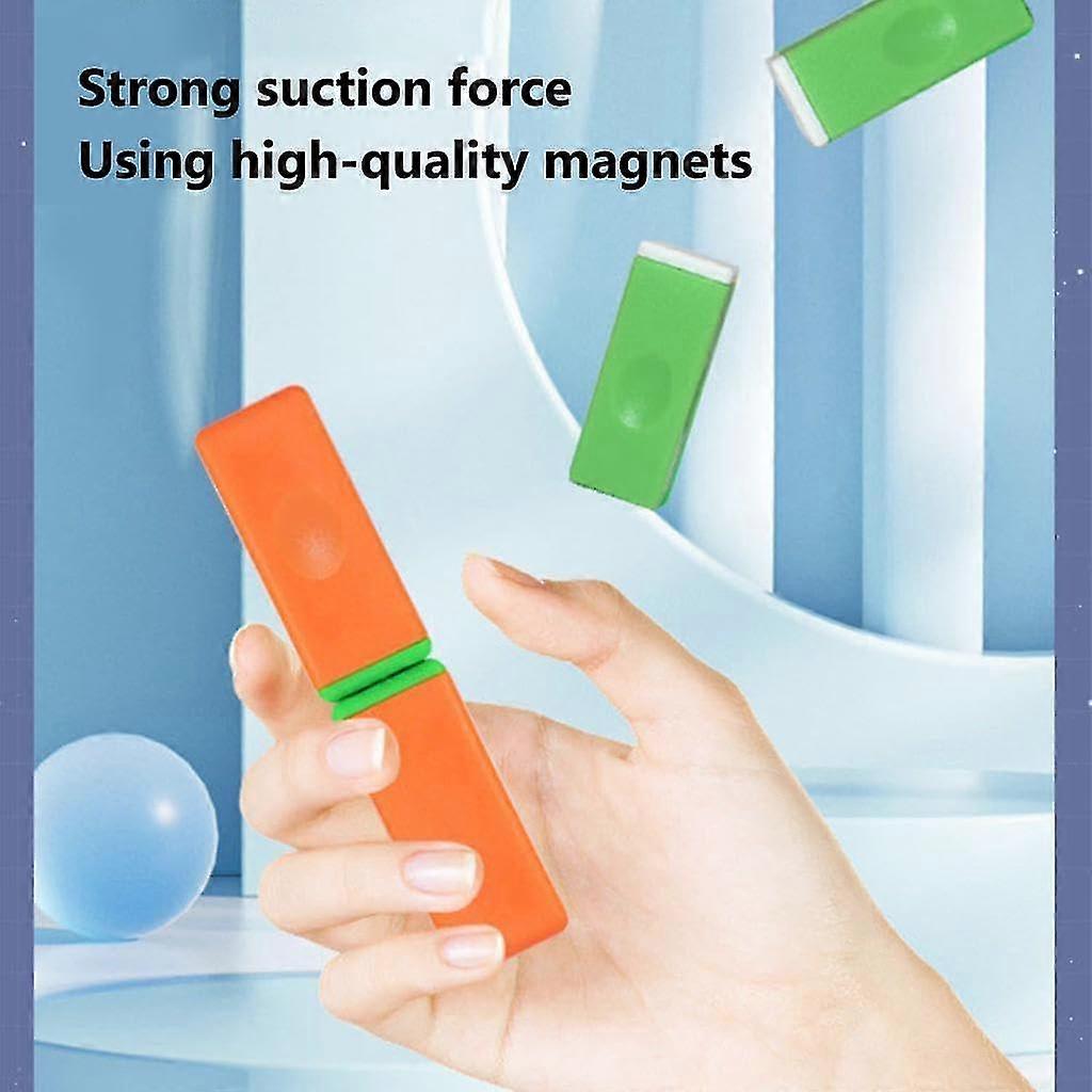 Magnetic Building Blocks, 4pcs Bounce Bricks, Magnetic Fidget Block Toy ...