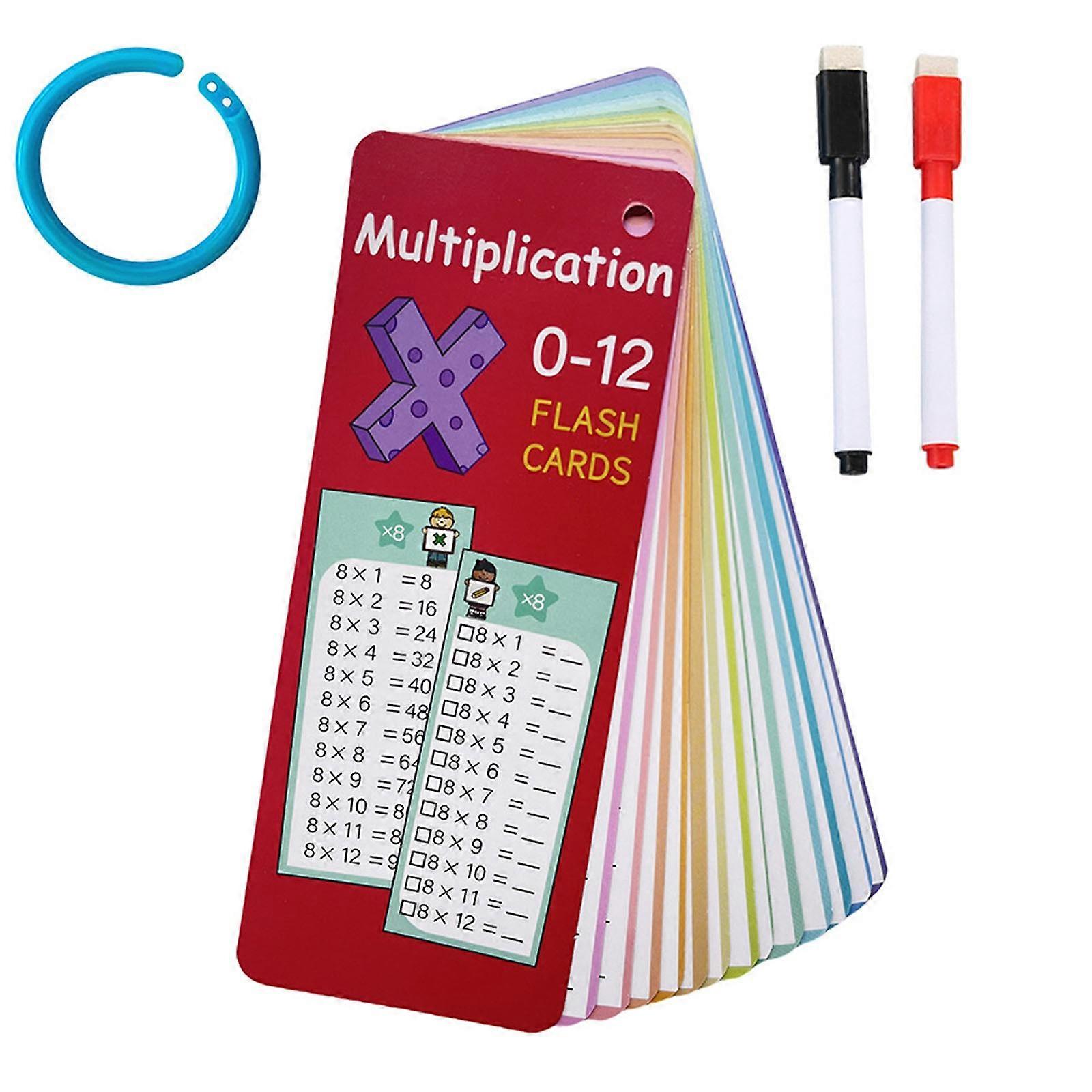 kids toys Math Games Cards For Kids Math Multiplication Division Flash ...