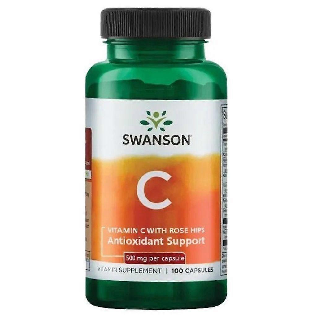 Swanson Vitamin C with Rose Hips Extract 500mg Capsules 100 | Fruugo US