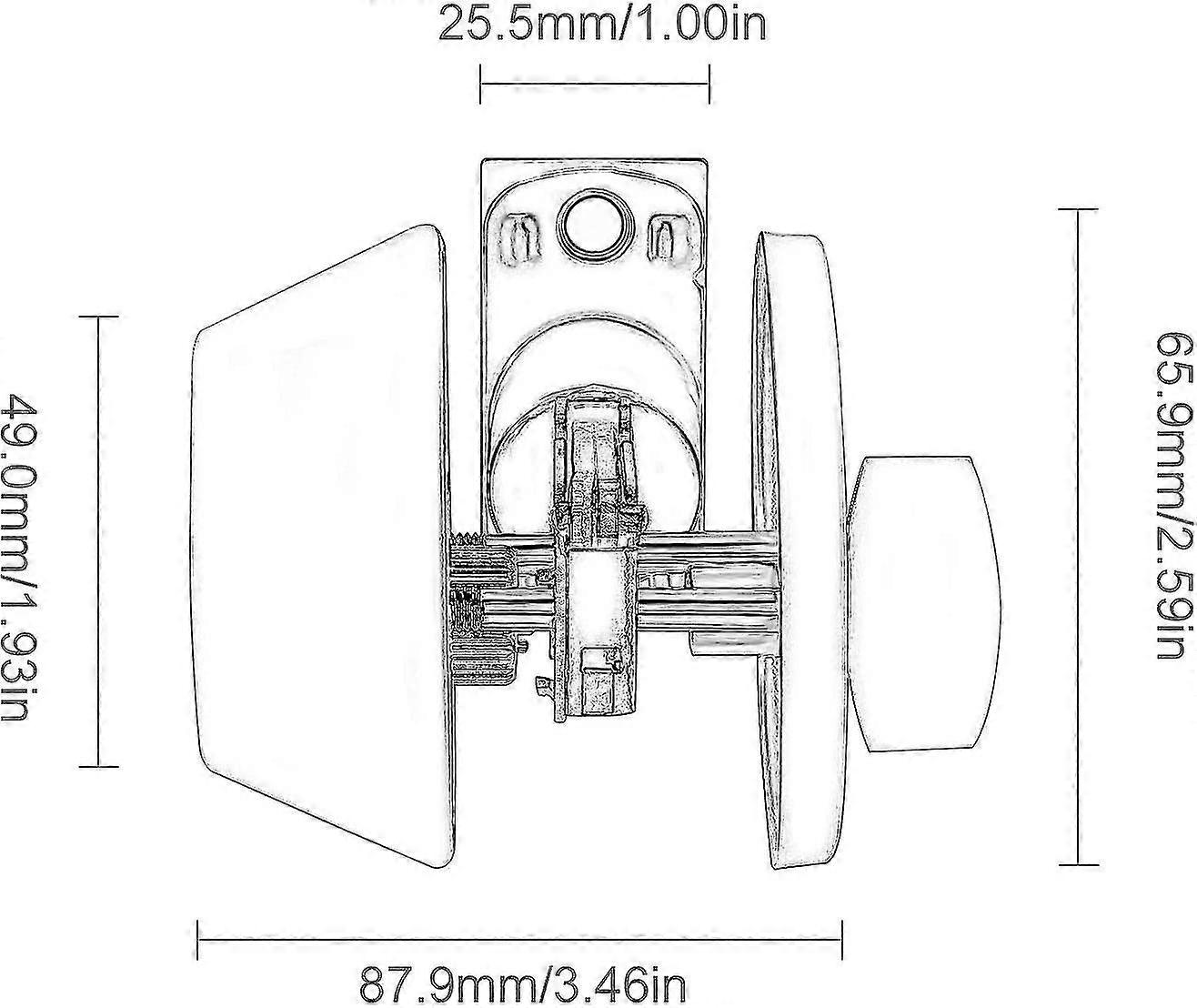 Cylinder Satin Nickel Single Deadbolt Door Lock, Security Night Latch ...