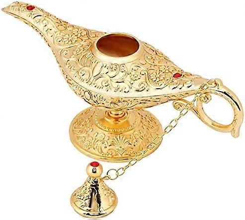Aladdin Genie Lamp, Aladdin Magic Elf Wishing Lamp Lamp, Metal Carved ...