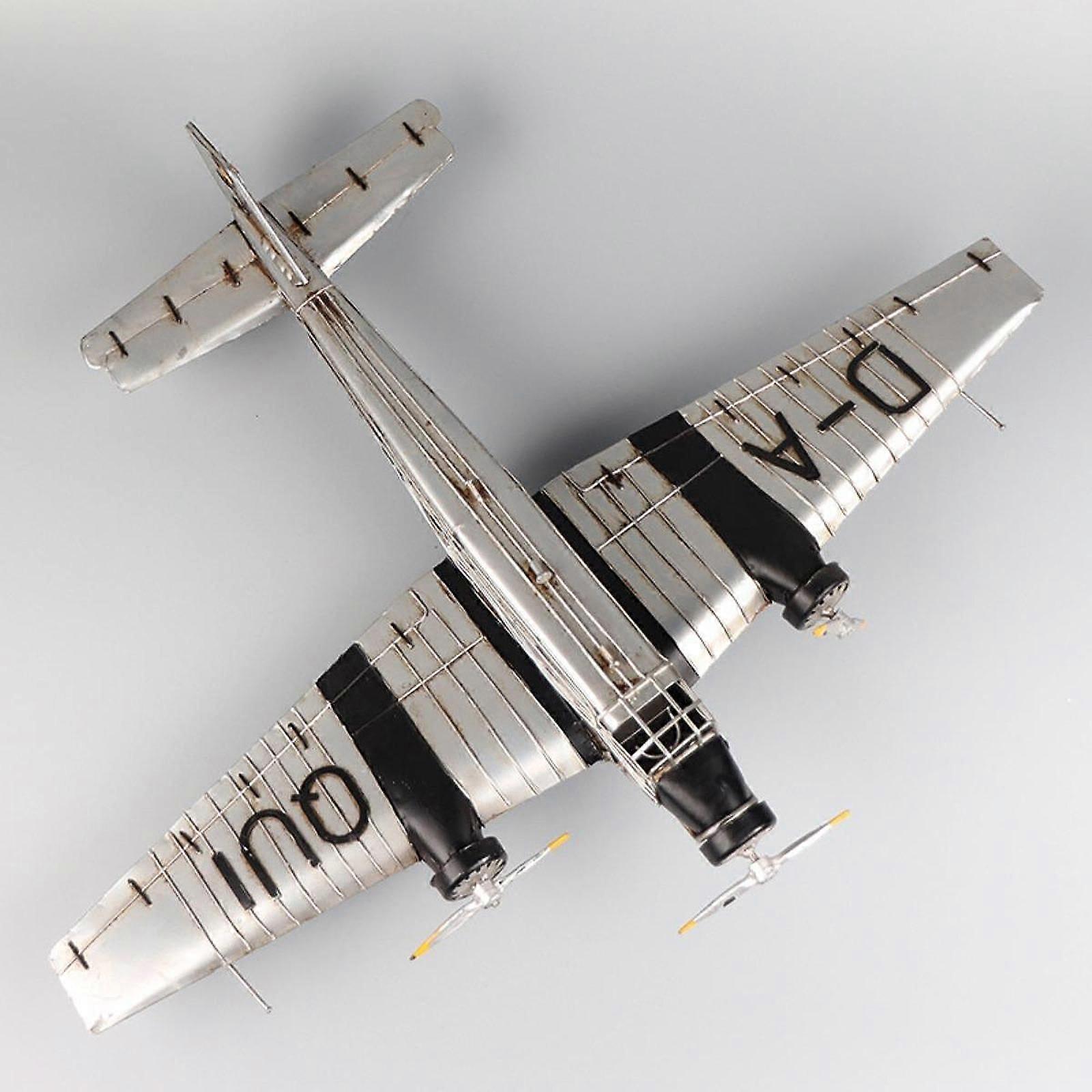 Metal Airplane Model Decor Gifts Retro Plane Model for Bedroom Home ...