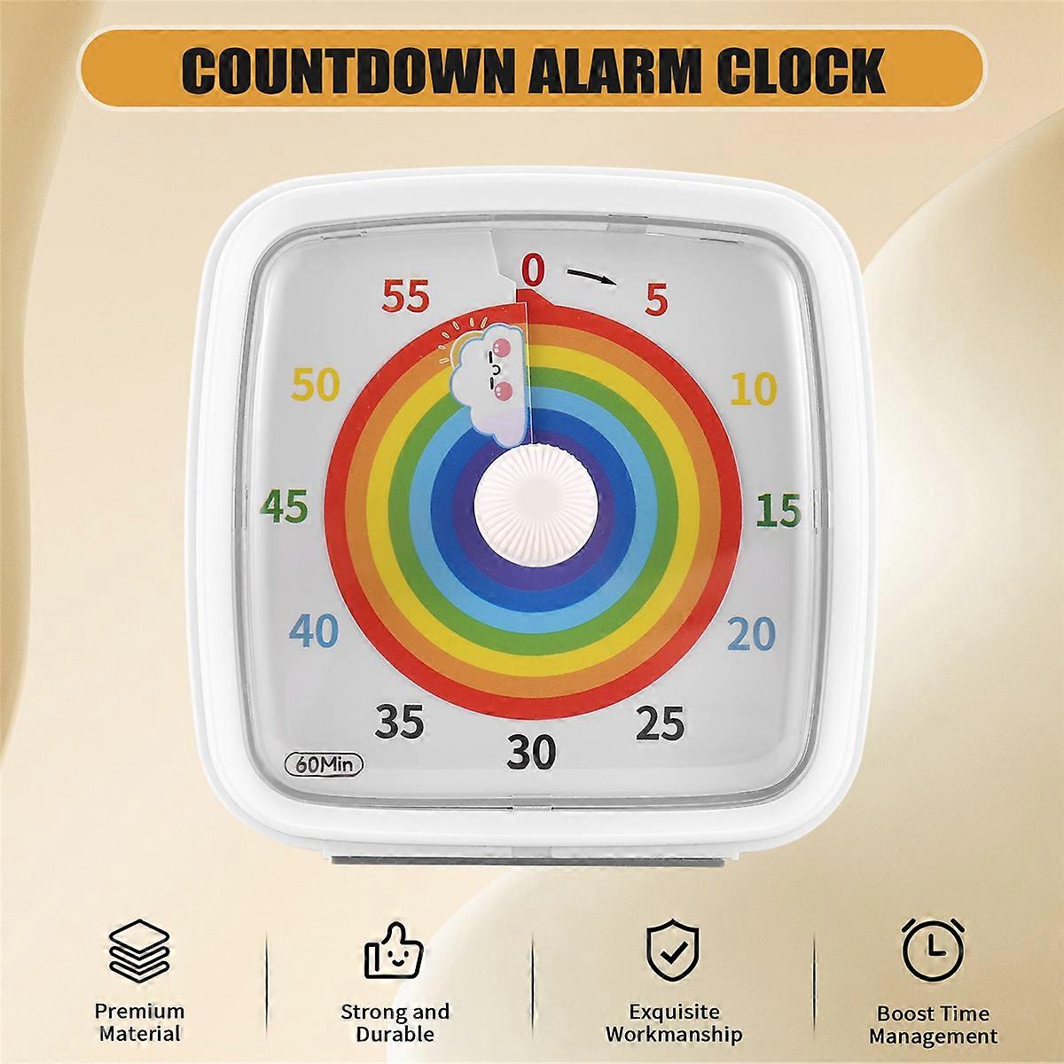 60-Minute Visual Timer with Night Light, Countdown Timer,Pomodoro Timer ...