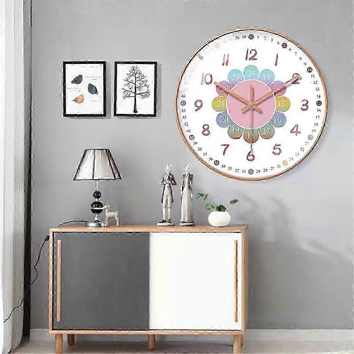 Cartoon Wall Clock for Living Room Home - Silent Quartz, Ideal for ...