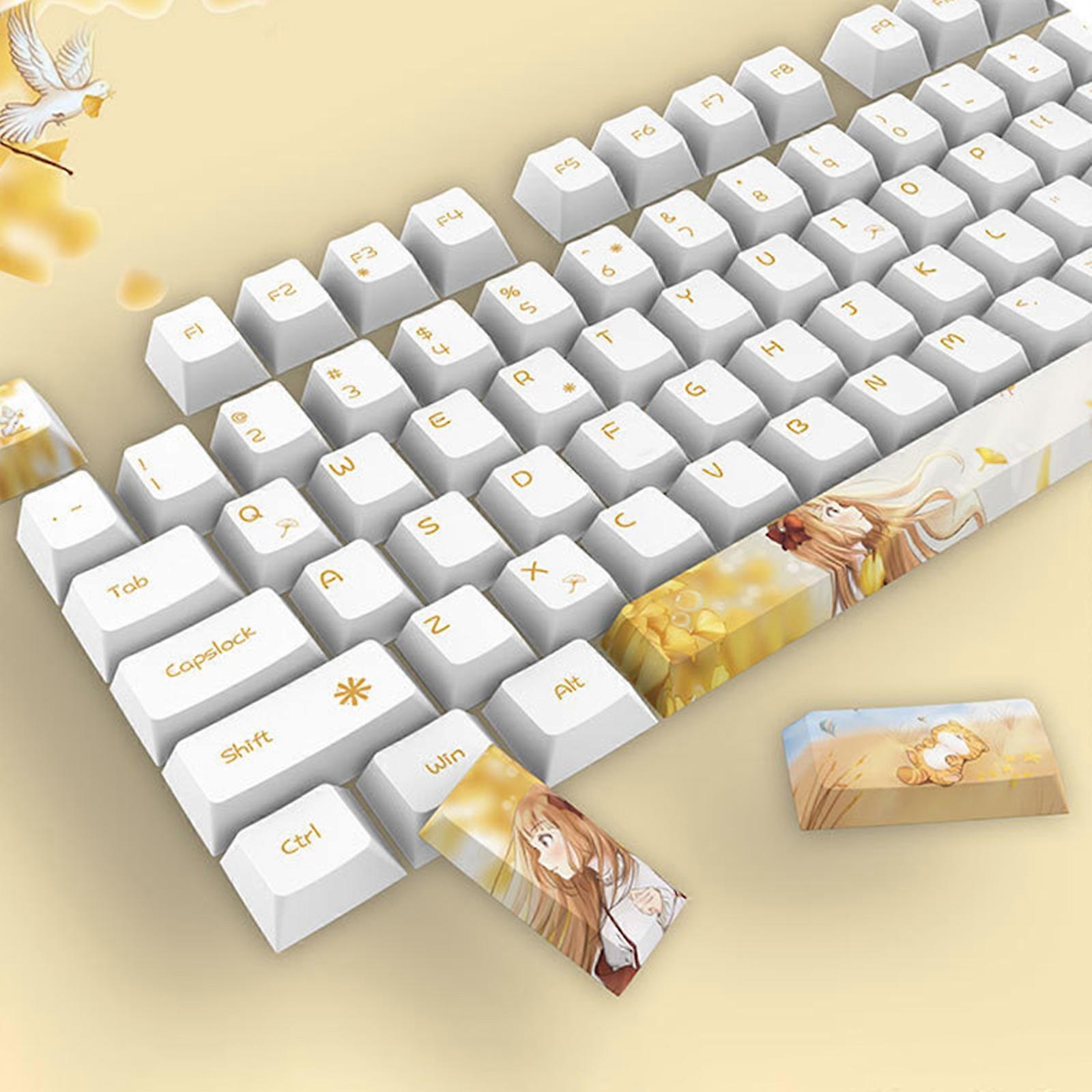 Cherry Profile 108 Keys Keycaps For Gaming Mechanical Keyboard PBT Dye ...
