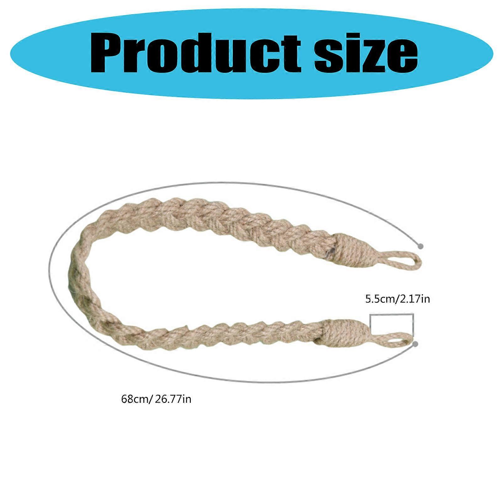 2Pcs/set Curtain Rope Tiebacks, Drapery Rope Holdbacks with Metal Screw ...