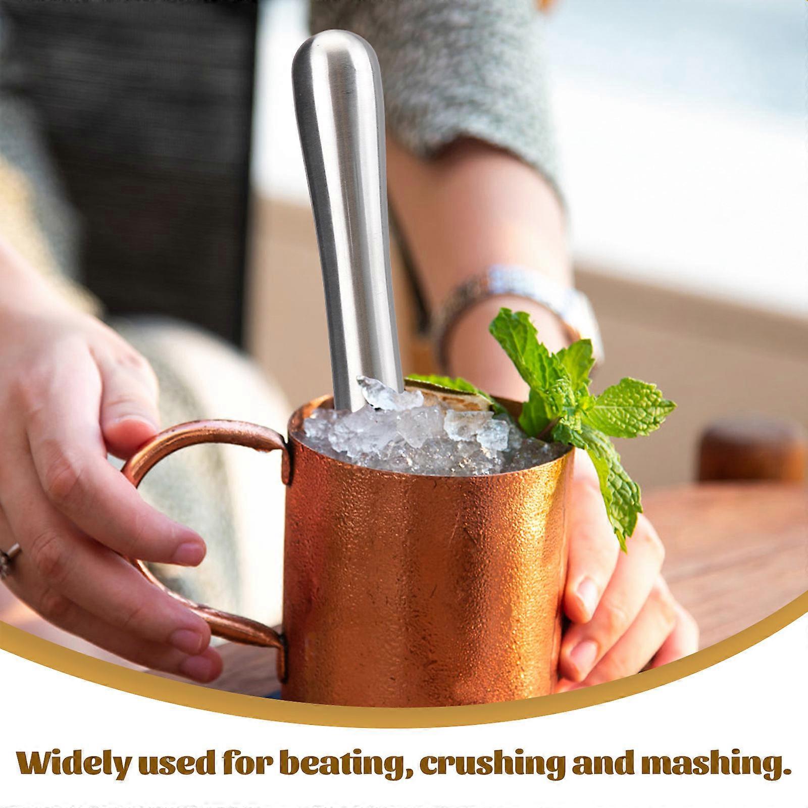 Lemon Muddler Stainless Steel Swizzle Stick For Bartender Party 22.5Cm ...