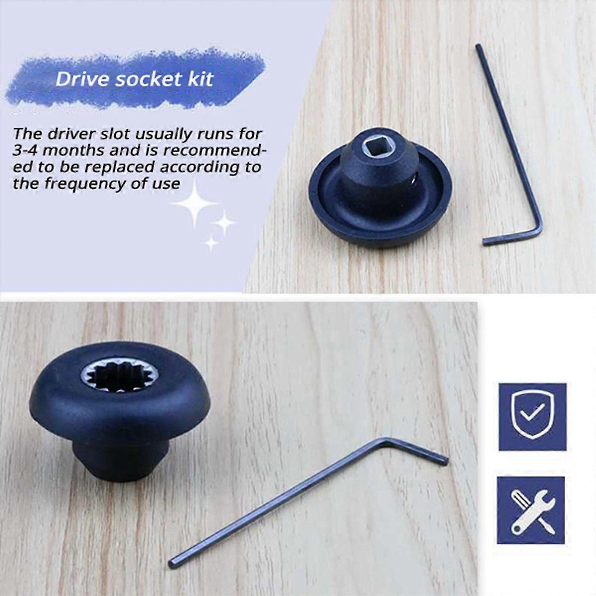 1 Set of Metal and Plastic Black Blender Drive Socket Replacement Kit ...