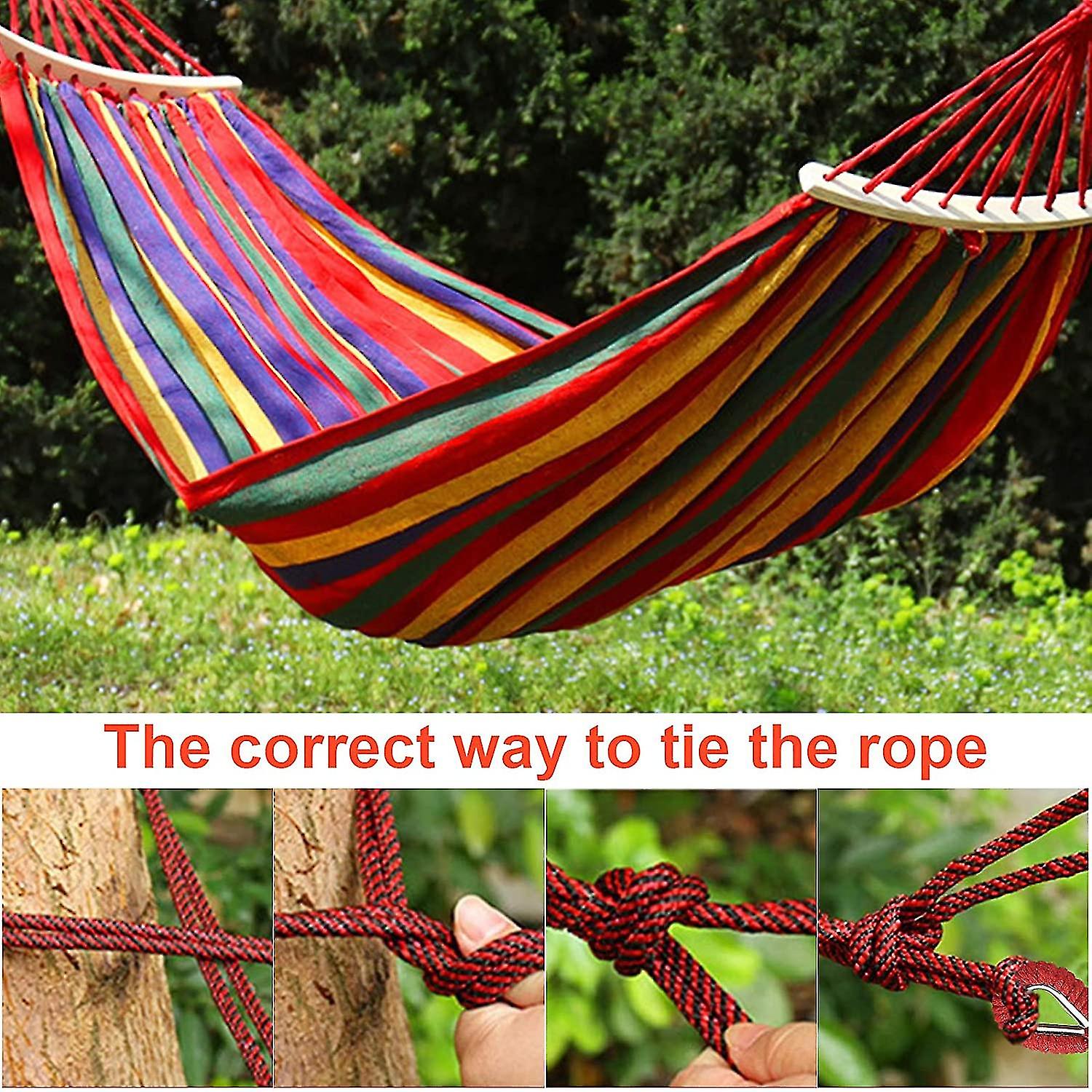 Camping Hammock, Hammock Lightweight Outdoor Indoor Garden Hammock ...