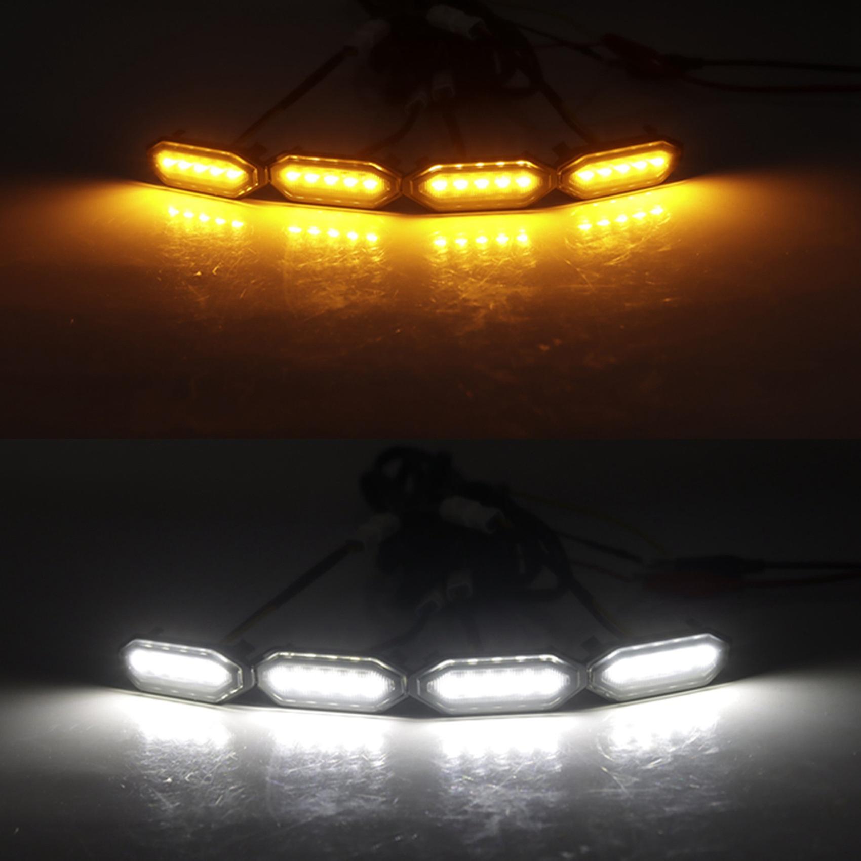 LED Front Grille Lights White Amber Light External Grille Lamps for Jimny JB64 JB74 2019 2020 ...