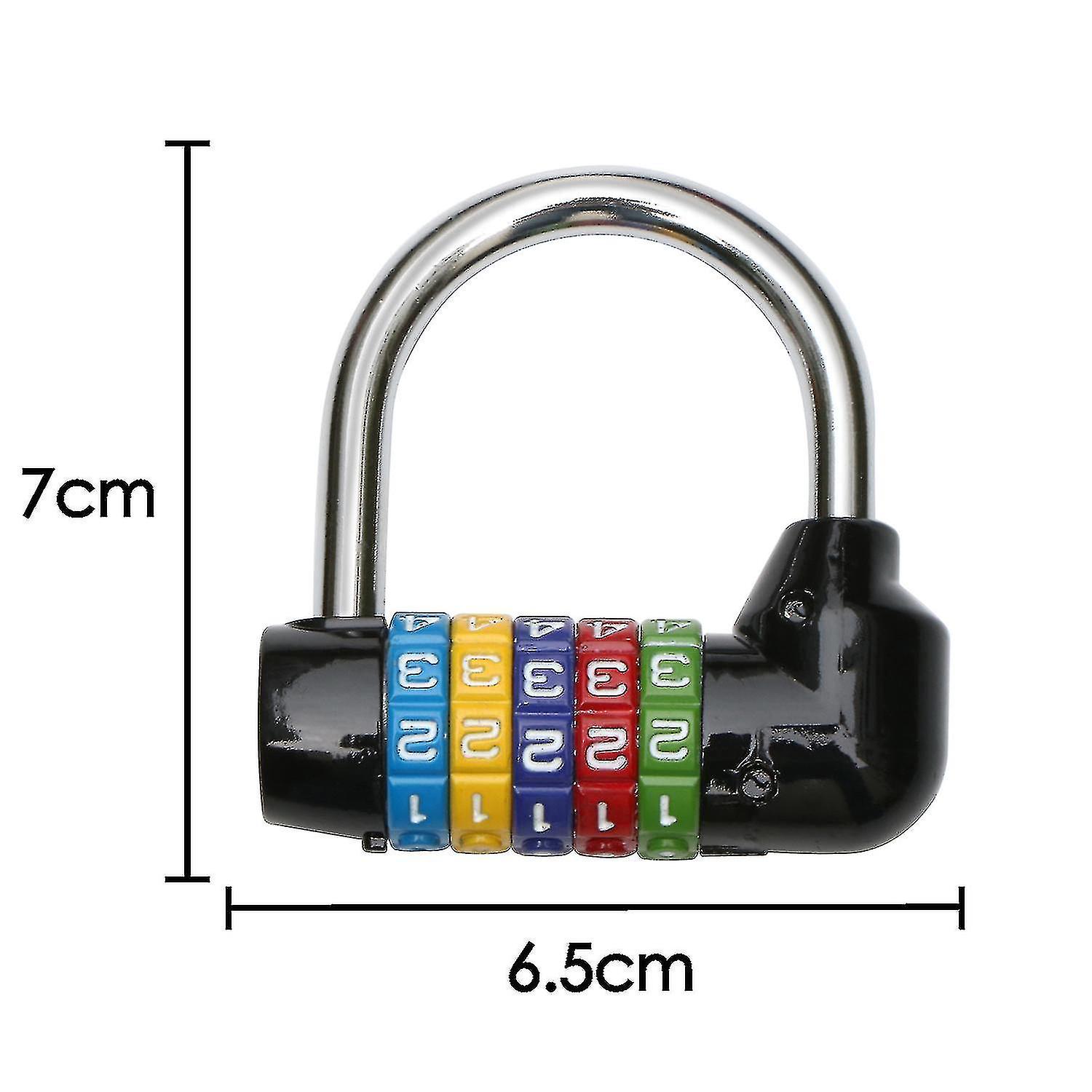 Trixes 5-number Combination Padlock Black | Fruugo UK