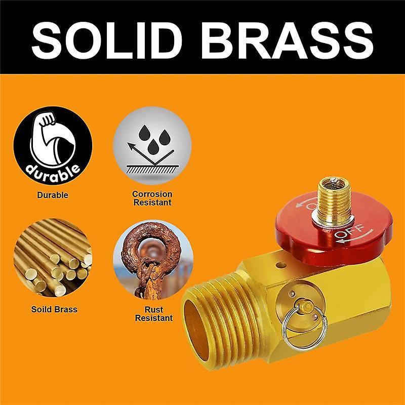 2 Pack Air Tank Manifold With Fill Port, Safety Valve And 1/2 Inch Npt ...