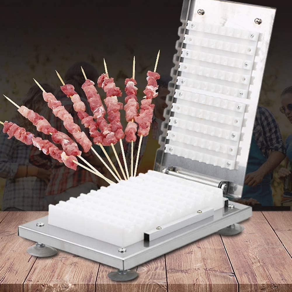 Barbecue Skewers Meat Skewers Tools, Kebab Maker Box with Stainless ...