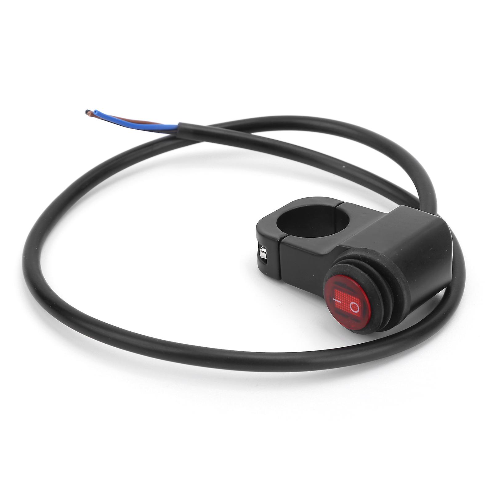 7/8in Handlebar Switch Headlight Hazard Fog Lamp Control On Off Button ...