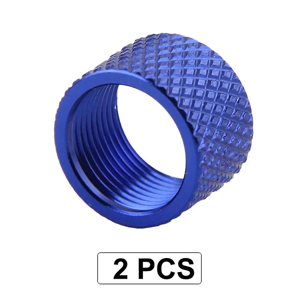 2 pcs Aluminum 1/2x28 Threaded Barrels End Thread Protector Nut Screws ...