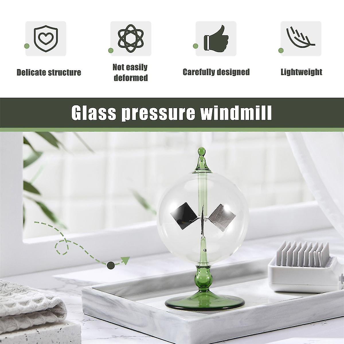 Green Solar Power Radiometer Crookes Solar Energy Spinning Vanes ...