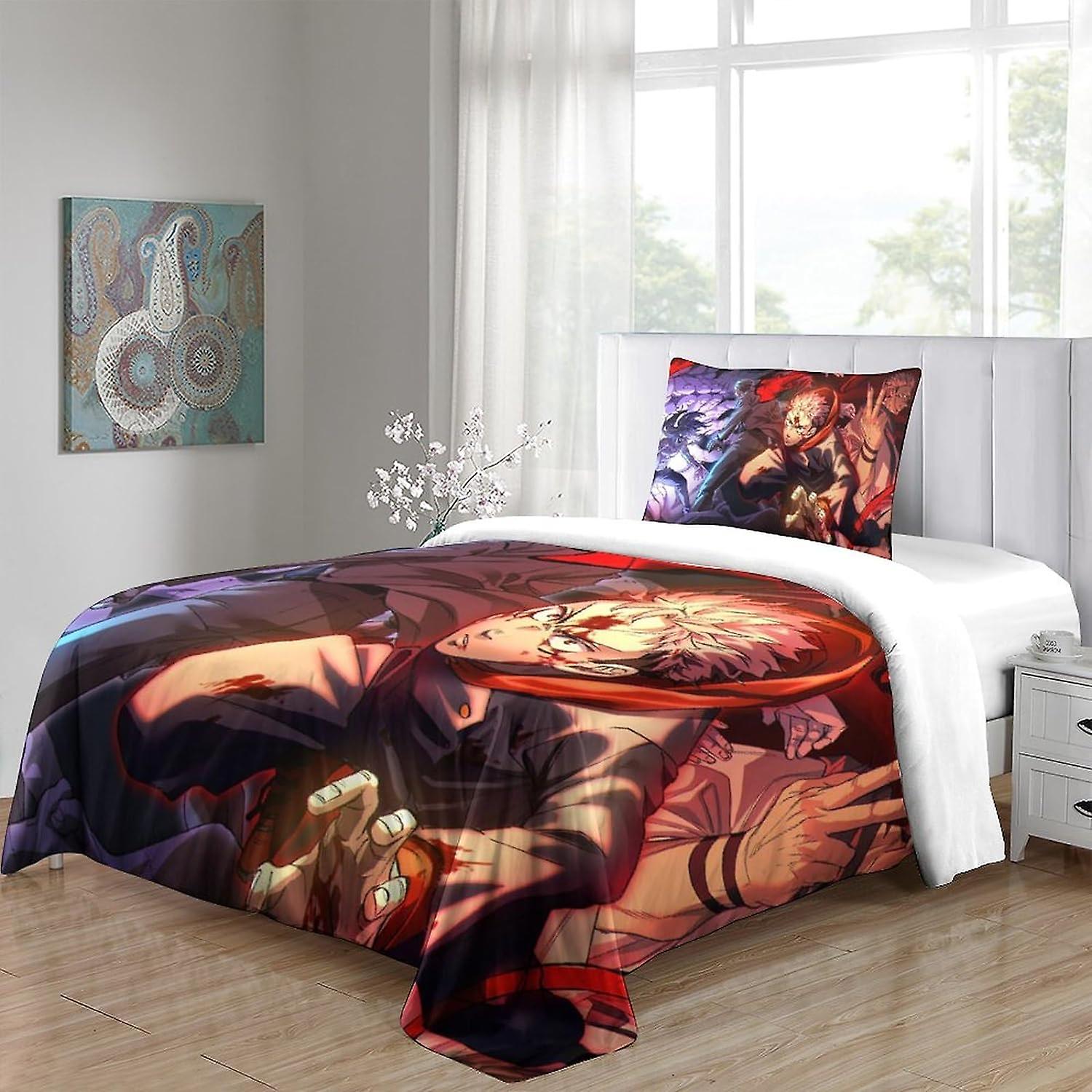 Anime Ryomen Sukuna 3D Print Duvet Cover Microfiber Quilt Cover with ...