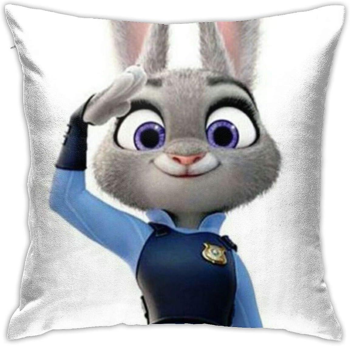 Zootropolis Rabbit Police Officer Throw Pillow Covers Decorative Cotton ...