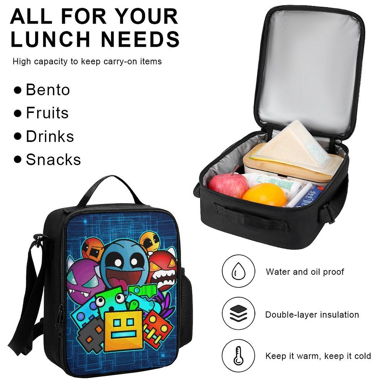Geometry Dash Geometry Dash Backpacks 3 Piece Set Kids Bookbag School ...
