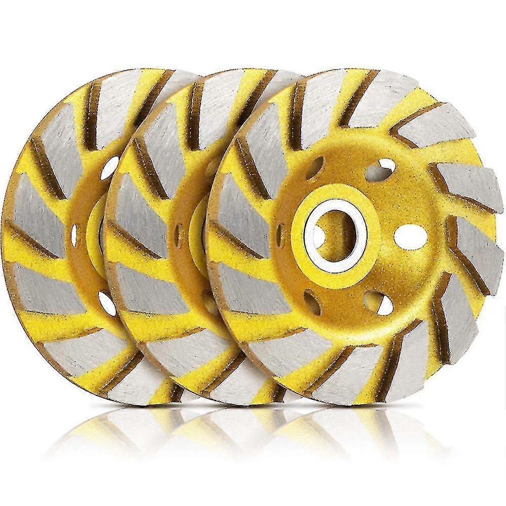 3 Pcs Turbo Diamond Grinding Cup Wheel - High Performance Concrete ...