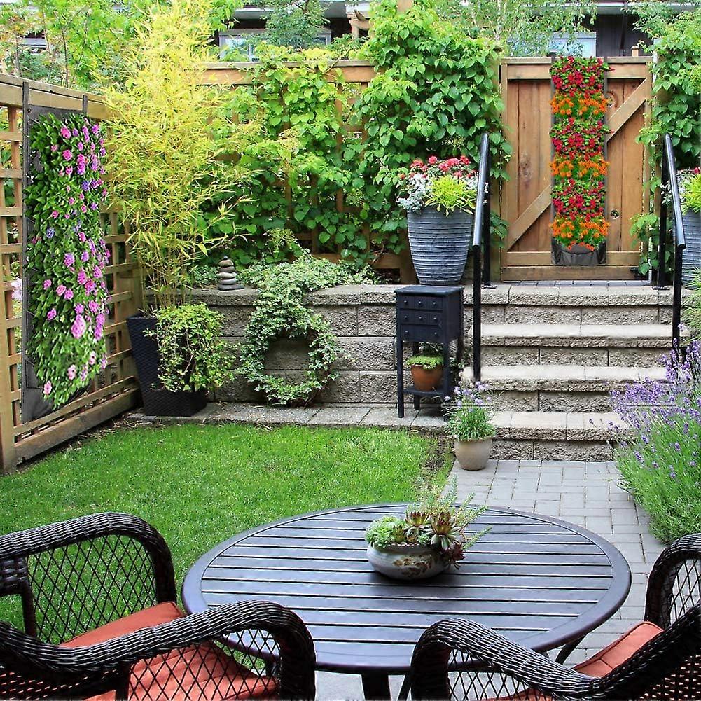 Vertical Planting Bag 6 Pockets Wall Mounted Hanging Planter Vertical ...