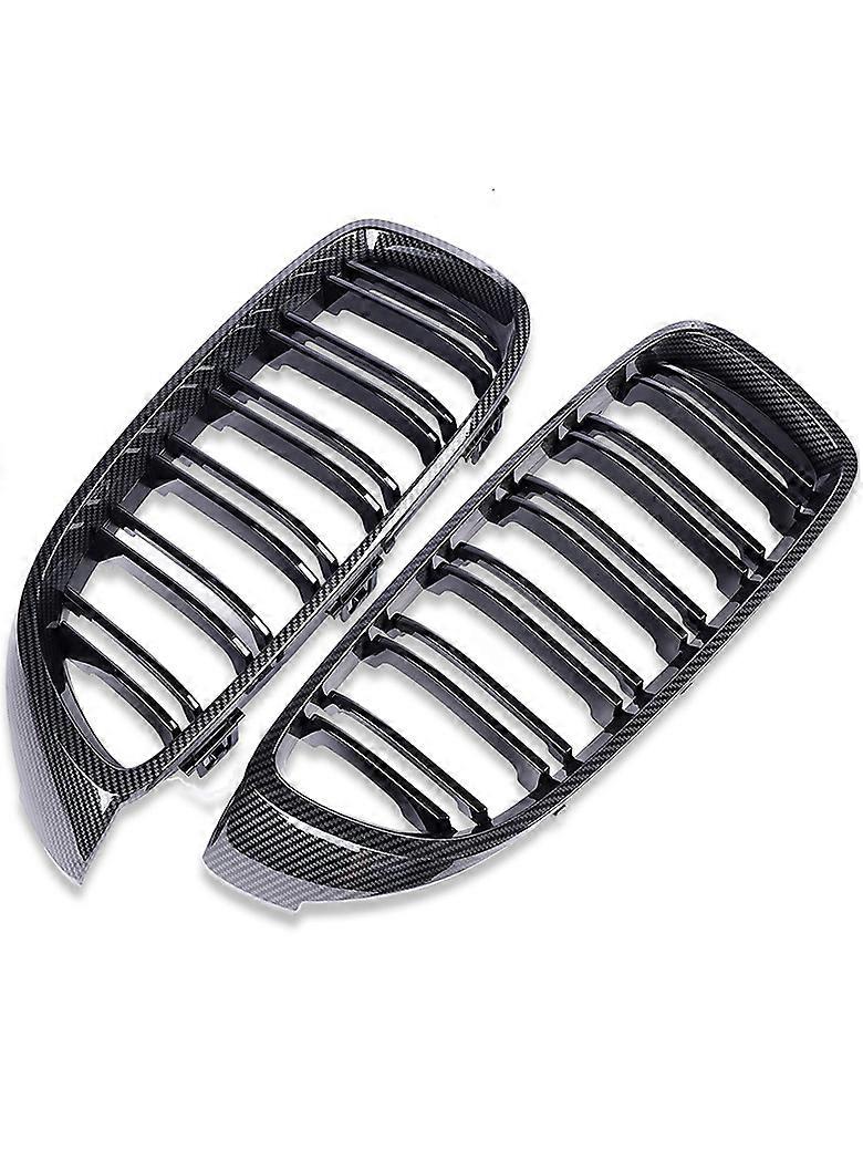 M4 M Performance Front Bumper Kidney Grill Carbon Fiber M Style Grilles ...