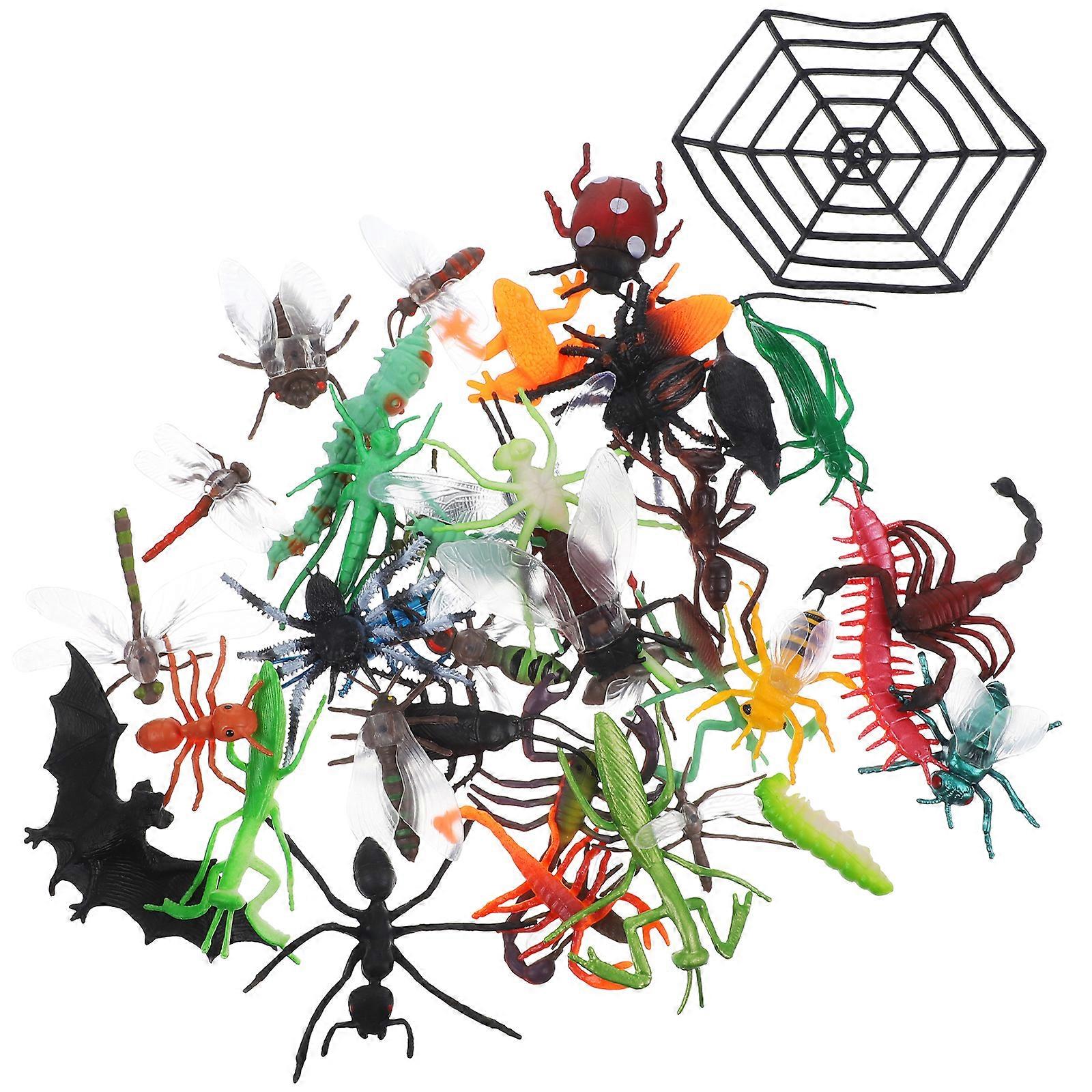 39pcs Fake Bugs Toy Mini Realistic Insects Toys Kids Toddlers ...