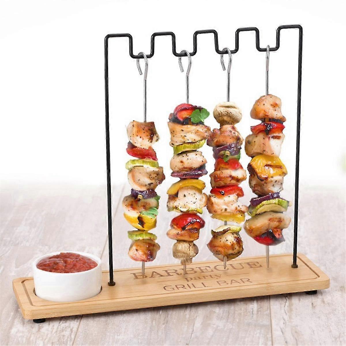 Bbq Skewer Hanging Rack, Family Bbq Gadgets, Table Skewer Rack ...