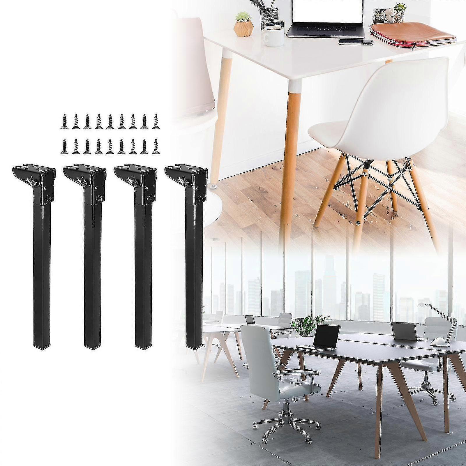 4 Pieces Foldable Table Leg Collapsible Table Legs Multipurpose ...