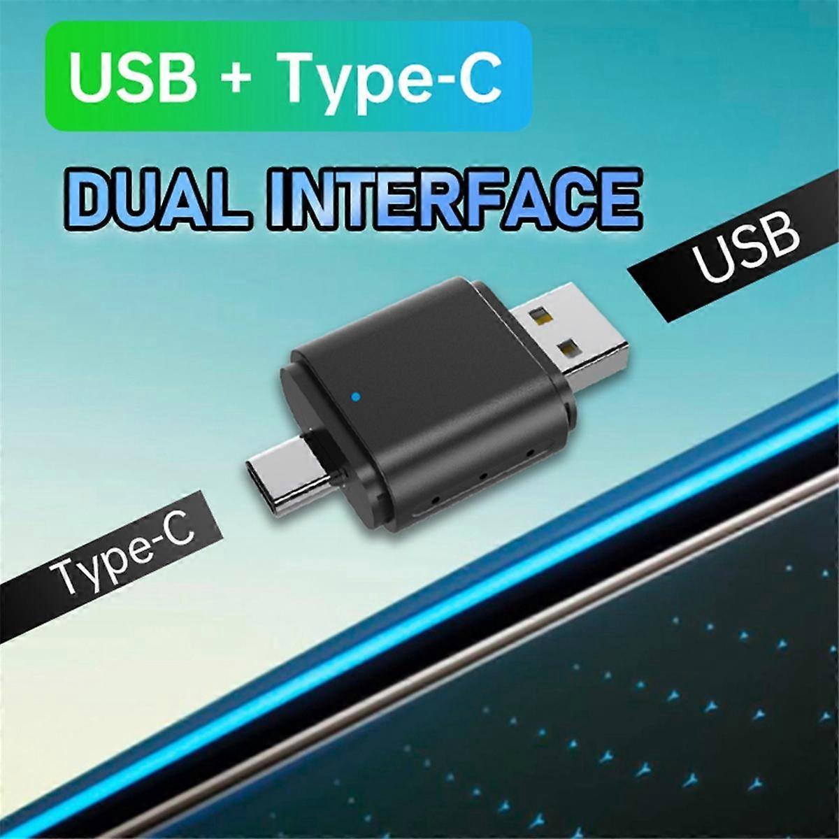 2-in-1 Wireless Carplay Android Auto Adapter Smart AI Box Dongle ...