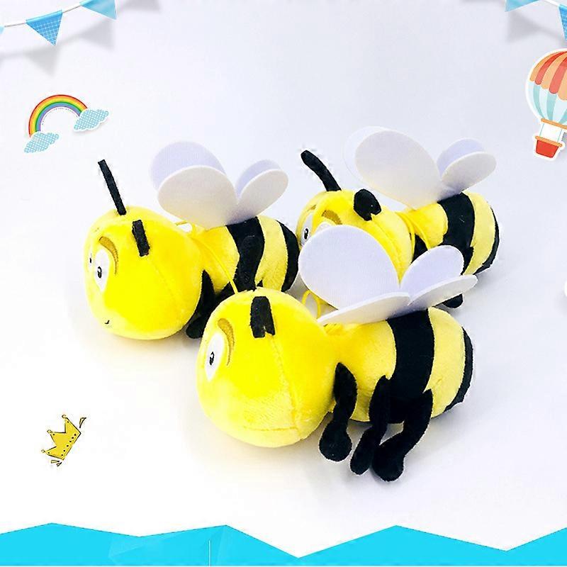 Set of 3 Realistic-Looking Toy Plush Soft Stuffed 5" Honey Bees with ...