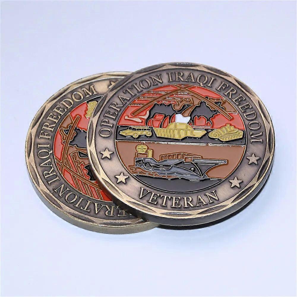 Operation Iraqi Freedom Veteran Challenge Coin US Army Marines Navy Air ...