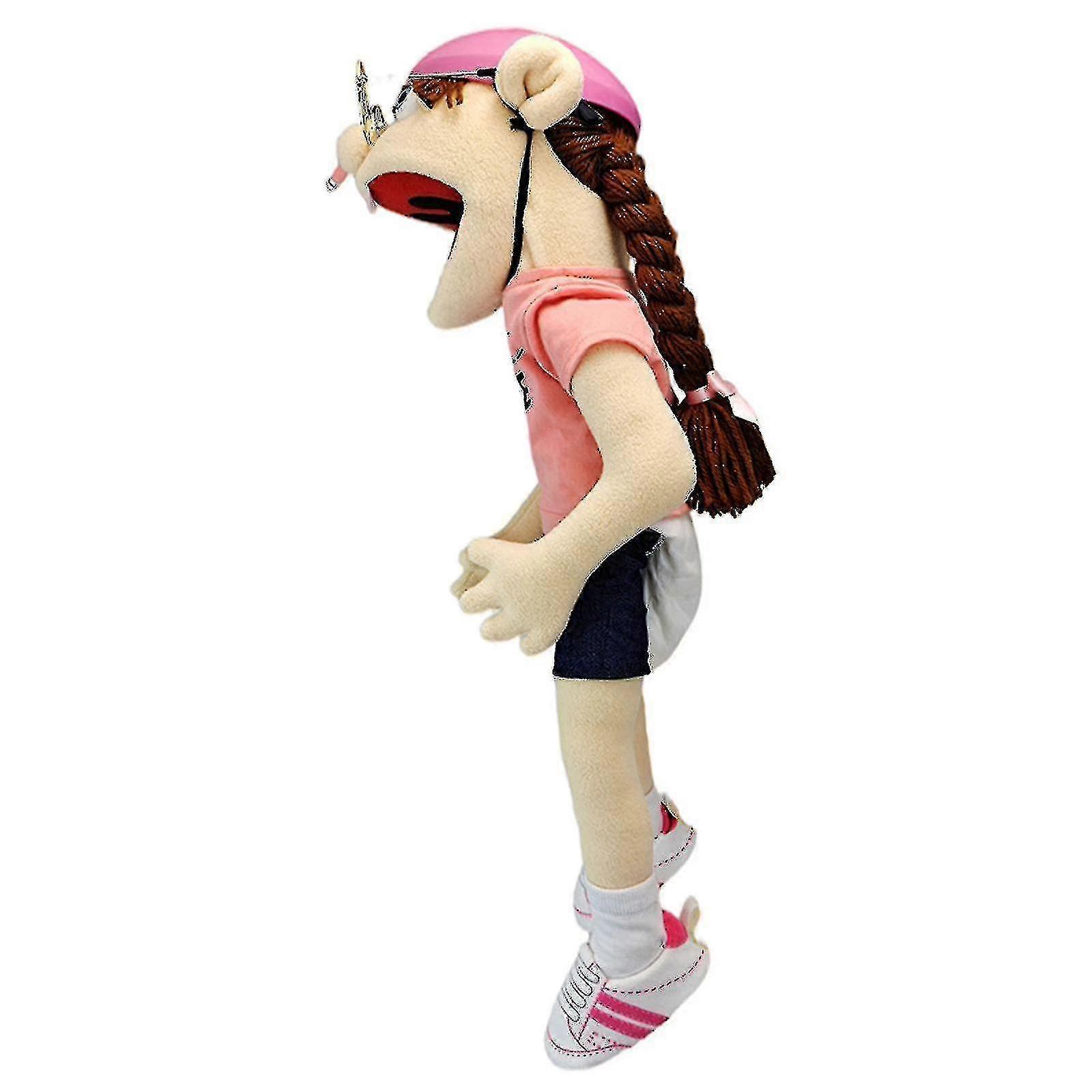 Jeffy Plush Toy 60cm Jeffy Hat Hand Puppet Game Stuffed Doll Gifts ...