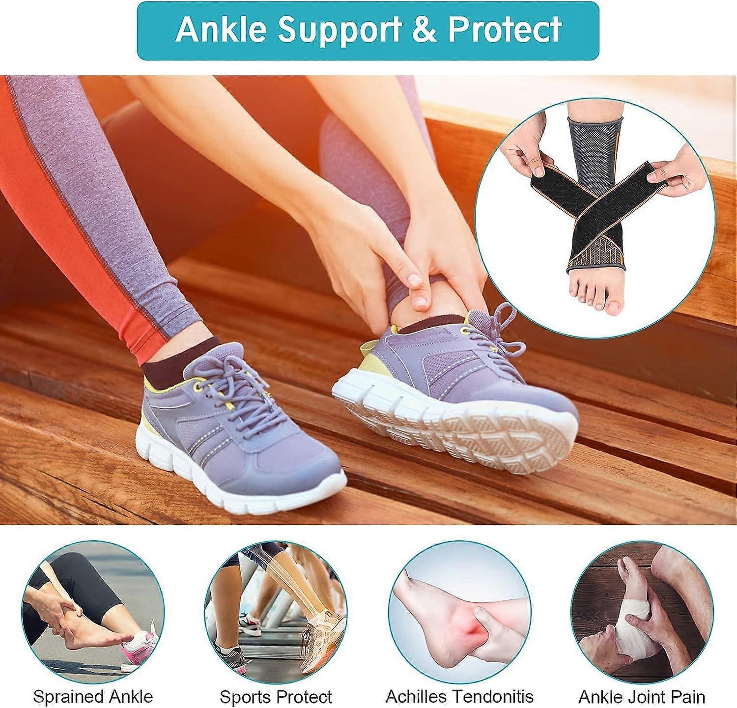 Ankle Brace, Plantar Fasciitis Compression Socks, Achilles Tendonitis ...