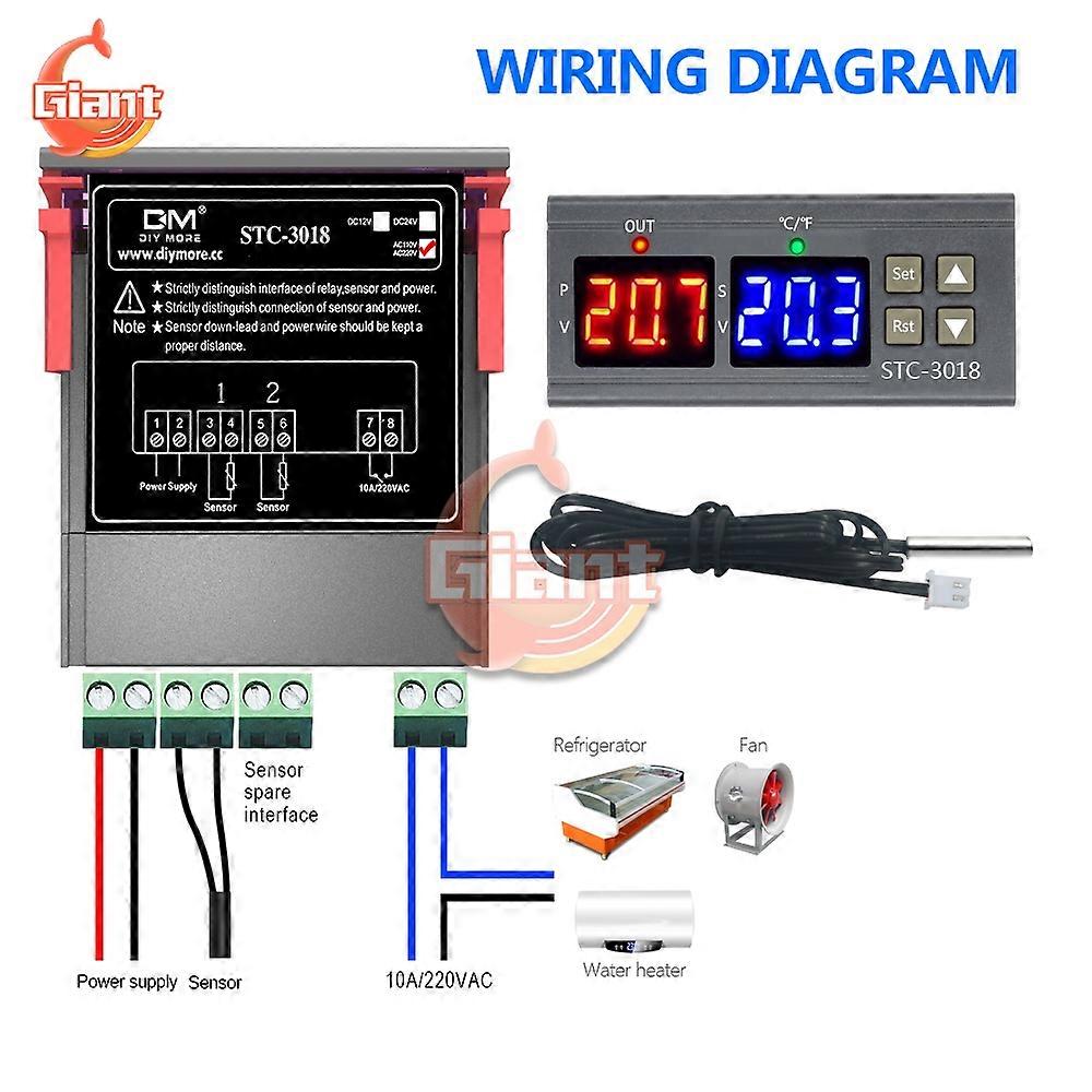 STC-1000 STC-3018 STC-3028 STC-3000 STC-3008 Digital Thermostat ...