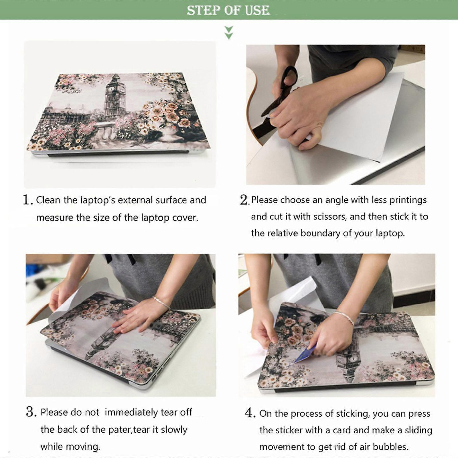 12" 13" 13.3" 14" 15" Laptop Skin Sticker Protector Cover for Laptop ...