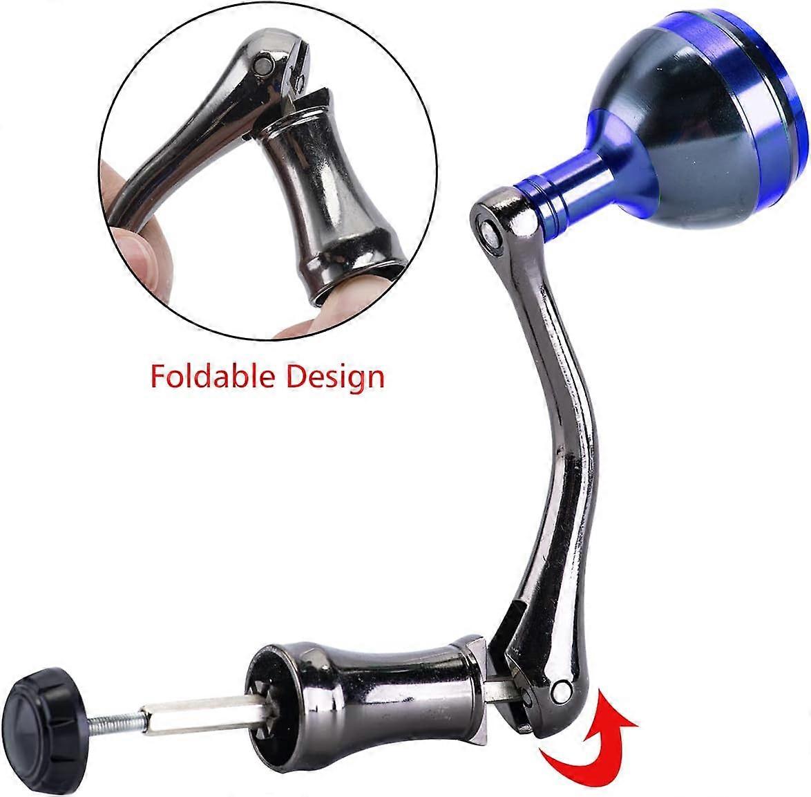 Spinning Reel Handle Metal Reel Replacement Handle Rocker Arm Grip with ...