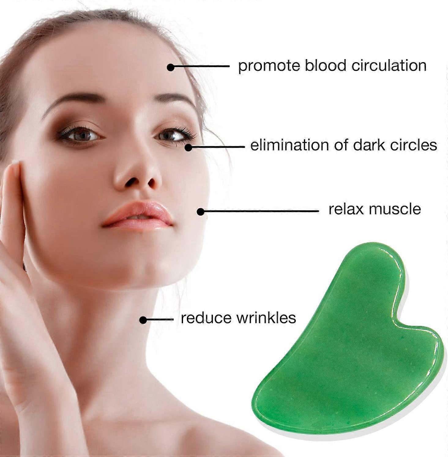 Gua Sha Stone, GuaSha Tool for Face, Gua Sha Scraping Massage Natural ...