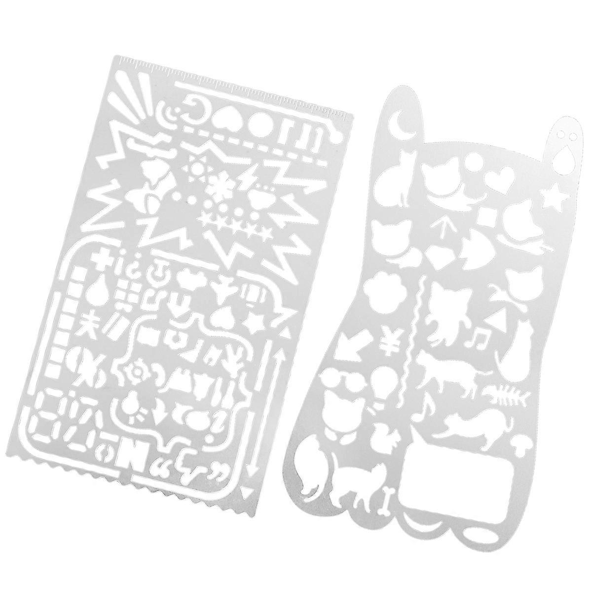 2 PCS Graffiti Stencils Drawing Templates Painting Templates Drawing ...